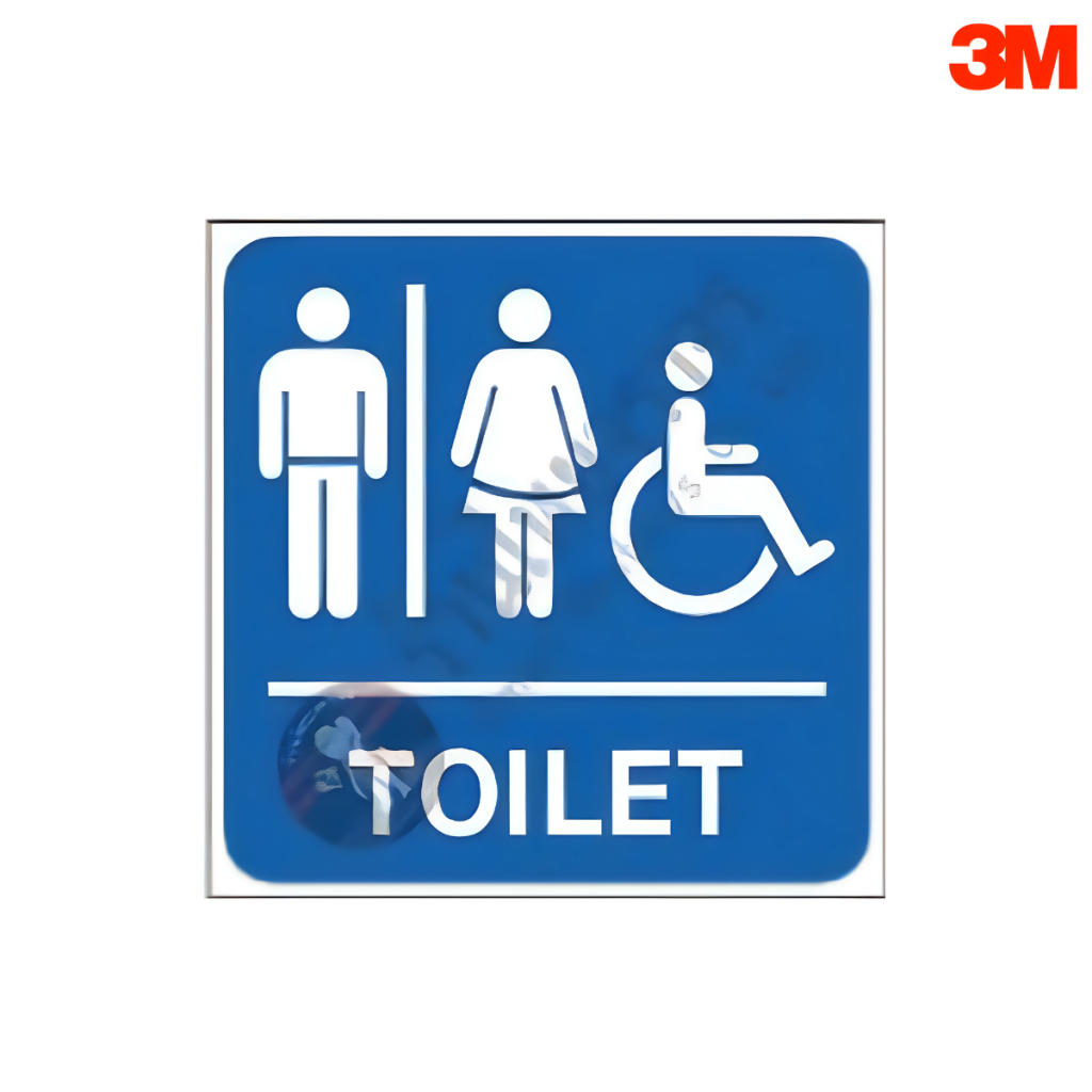 ป้าย Toilt สะท้อนแสง 3M - ร้านไทยจราจร